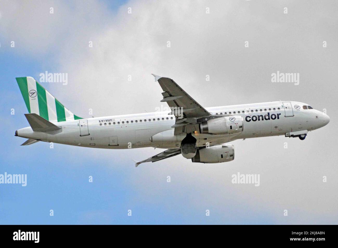 Germany, Bavaria, Munich: LY-VUT Airbus A.320-232 (c/n 3275) of Condor at Munich's Franz Josef ...