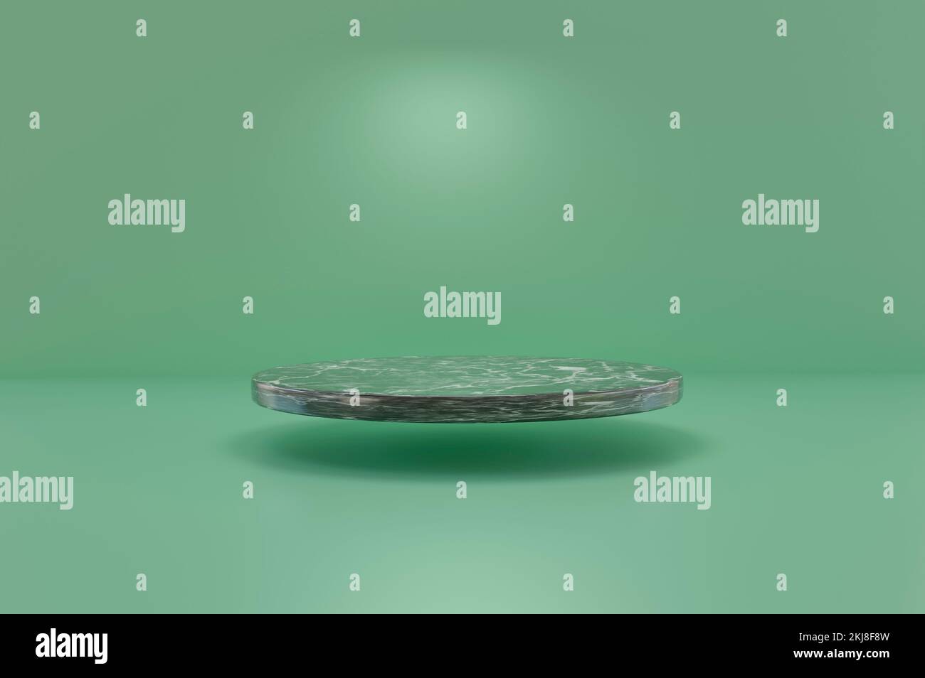 A 3D rendering of a floating podium pedestal product display for mockup ...