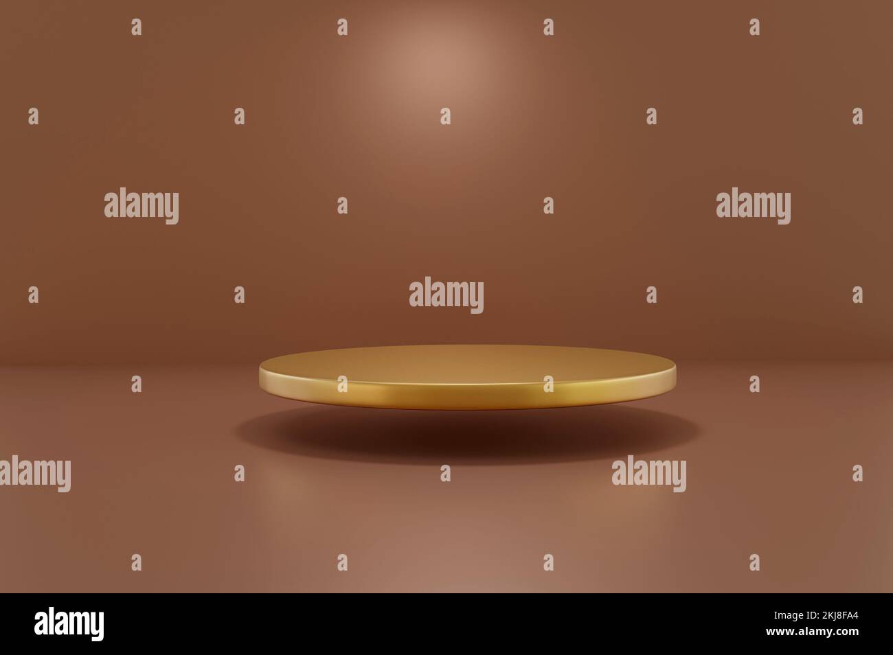 A 3D rendering of a floating podium pedestal product display for mockup ...