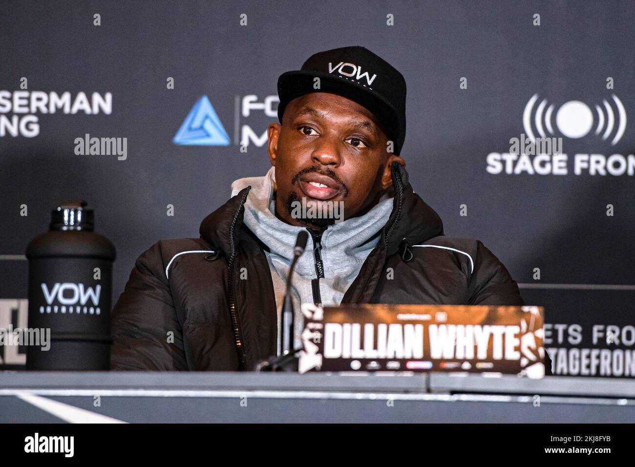 LONDON, UNITED KINGDOM. 24th Nov, 2022. Dillian Whyte during Whyte vs ...
