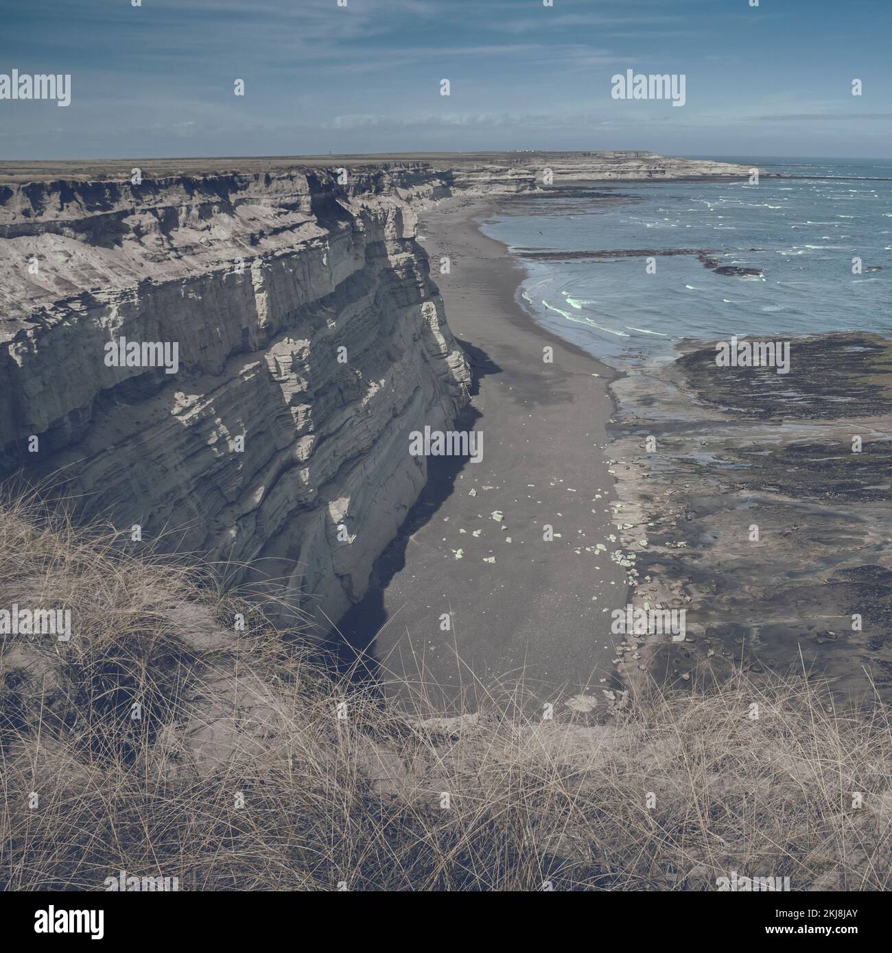Caleta Valdes landescape, Peninsula Valdes chubut province Patagonia ...