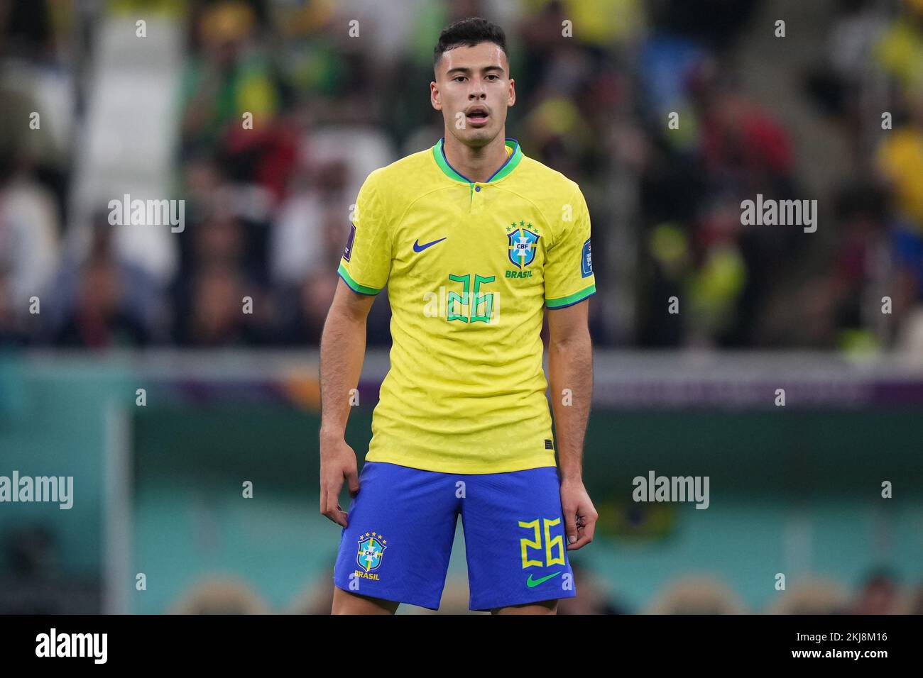 Gabriel of Brazil during the FIFA World Cup Qatar 2022 match, Group G ...