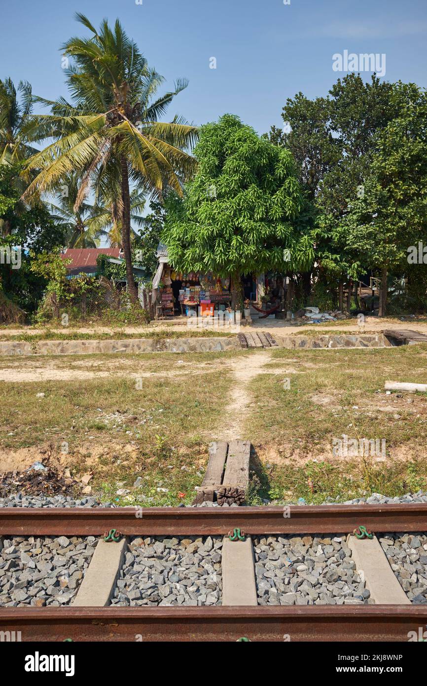 Track Side Shop at the Railway Station Sihanoukville Cambodia Stock ...