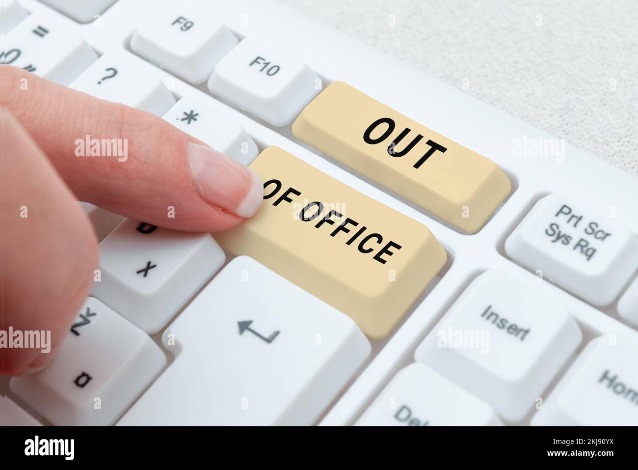 Text caption presenting Out Of Office. Business overview Outside the ...