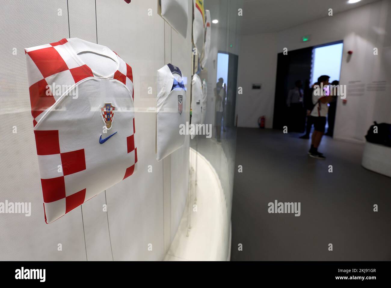 An exhibition called "Goals Create History" at the FIFA Museum in Al ...