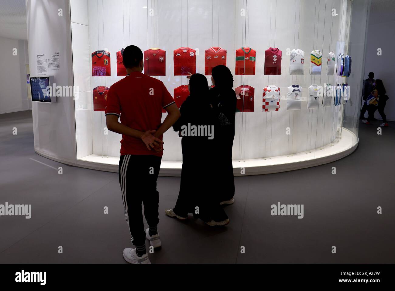 An exhibition called "Goals Create History" at the FIFA Museum in Al ...
