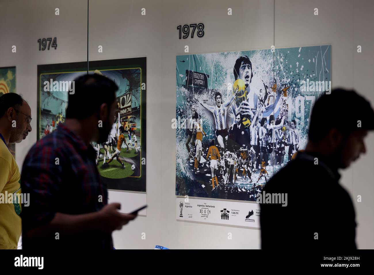 An exhibition called "Goals Create History" at the FIFA Museum in Al ...
