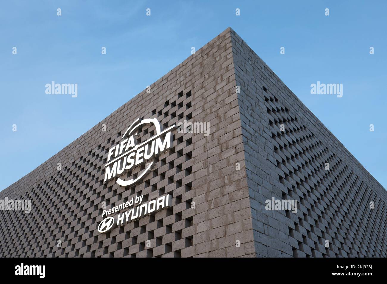 An exhibition called "Goals Create History" at the FIFA Museum in Al ...