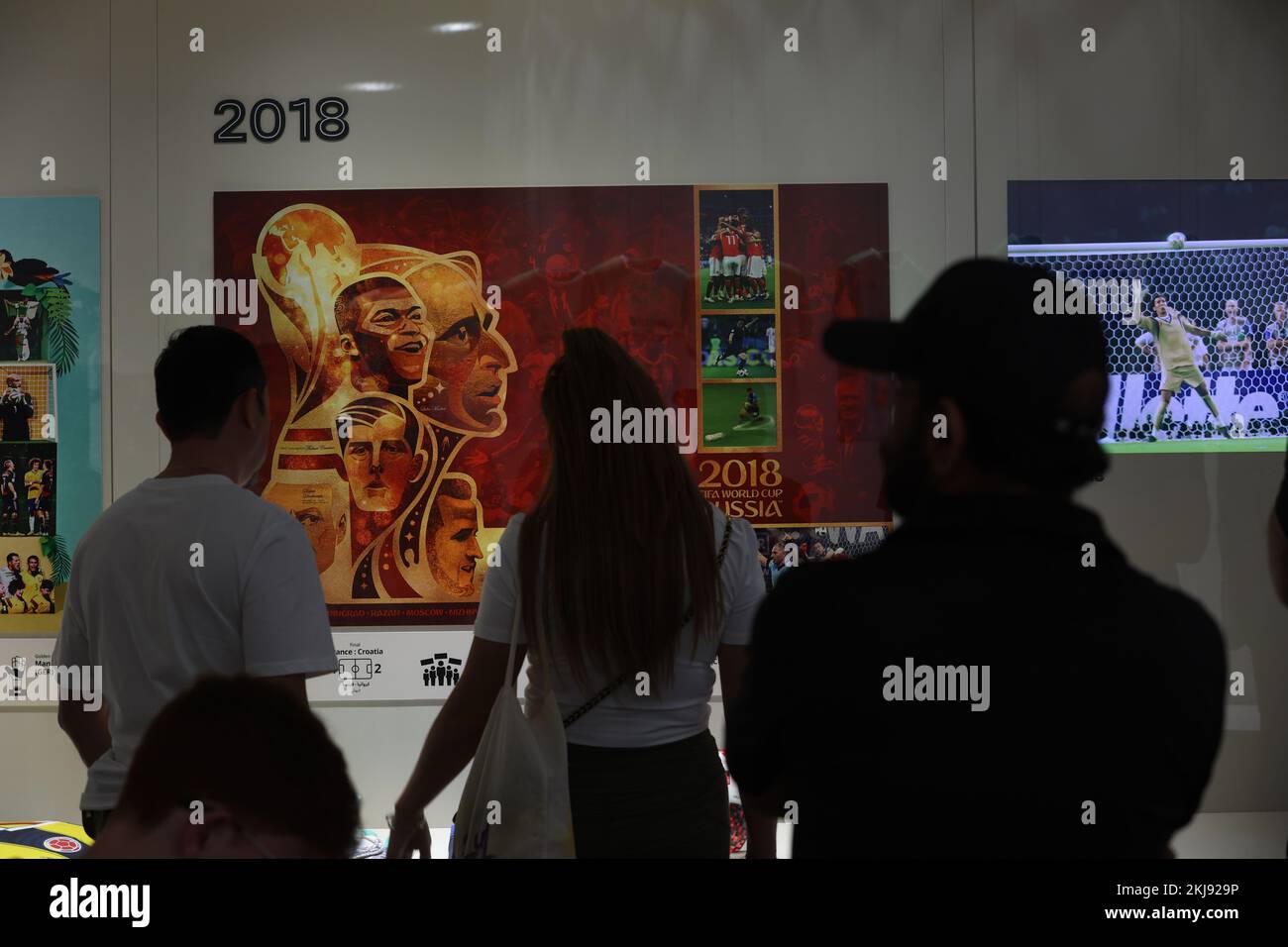 An exhibition called "Goals Create History" at the FIFA Museum in Al ...