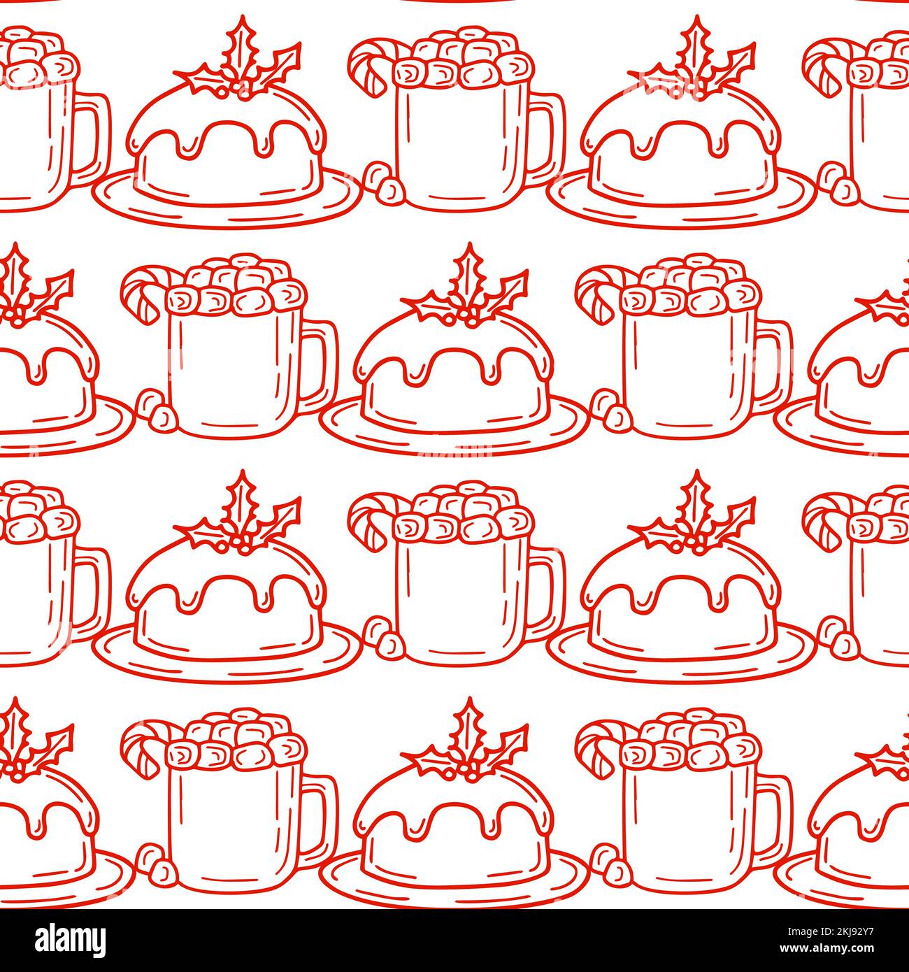 Christmas cacao in white Stock Vector Images - Alamy