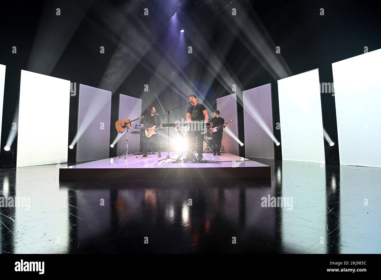 EDITORIAL USE ONLY Charlie Puth performs during filming for the Graham ...