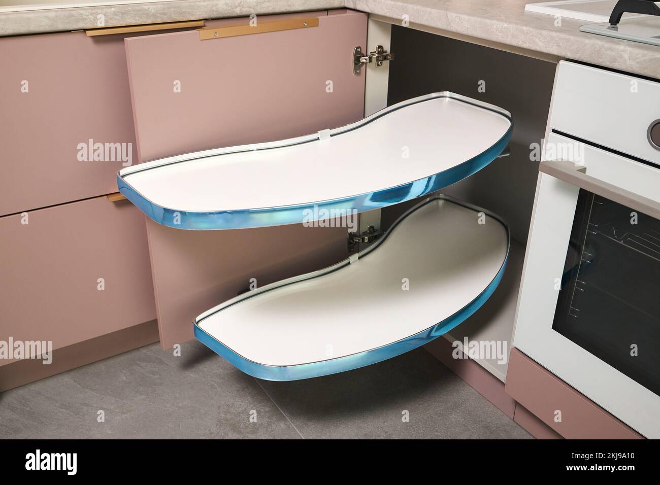 Kitchen access mechanism Magic corner for Blind Corner Cabinets ...