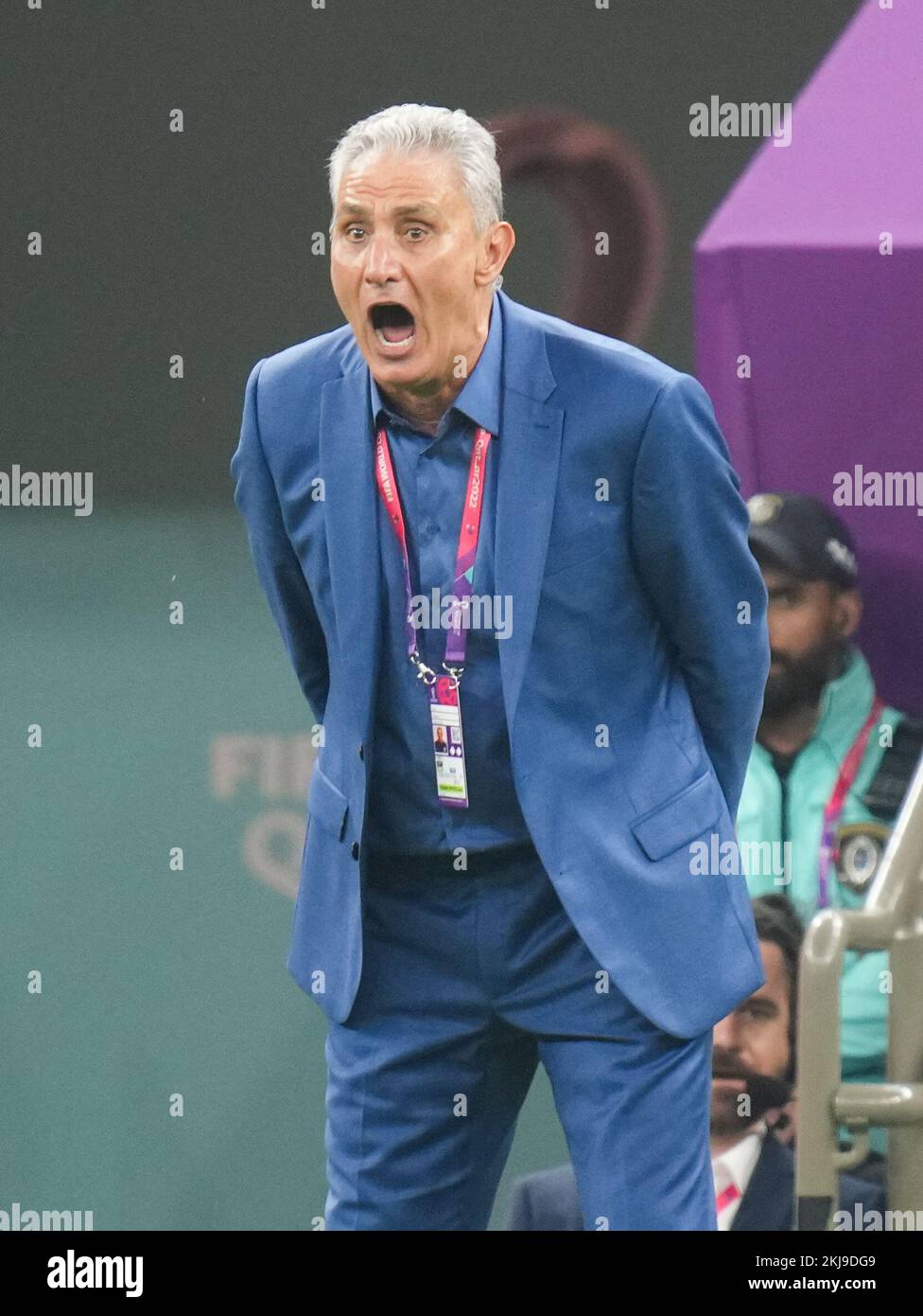 Brazil manager Tite on the touchline during the FIFA World Cup Group G ...