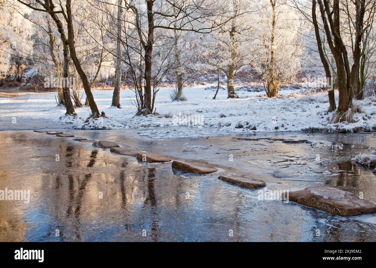 Beautiful winter scene, Stepping Stones Sherbrook Valley early winter ...