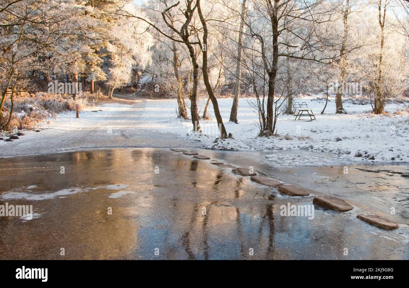 Beautiful winter scene, Stepping Stones Sherbrook Valley early winter ...