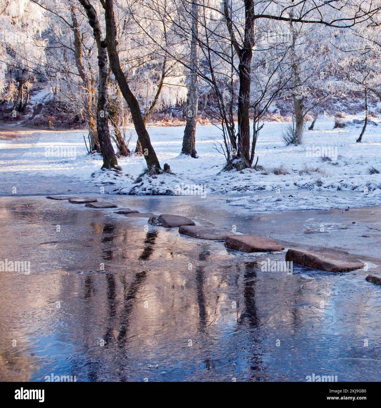 Beautiful winter scene, Stepping Stones Sherbrook Valley early winter ...