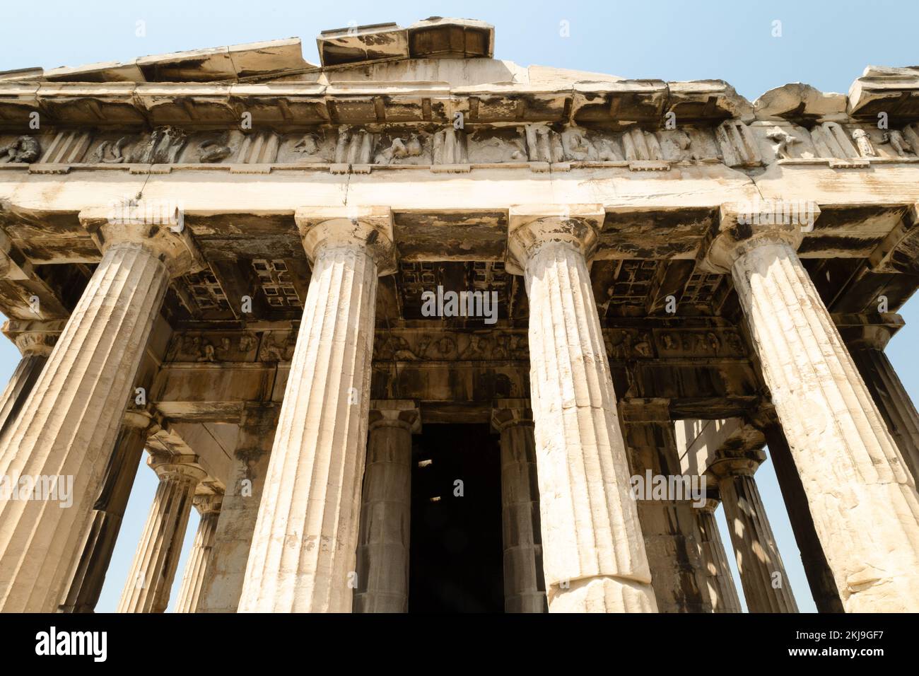 The Temple of Hephaestus at the Ancient Agora of Athens, Greece Stock ...