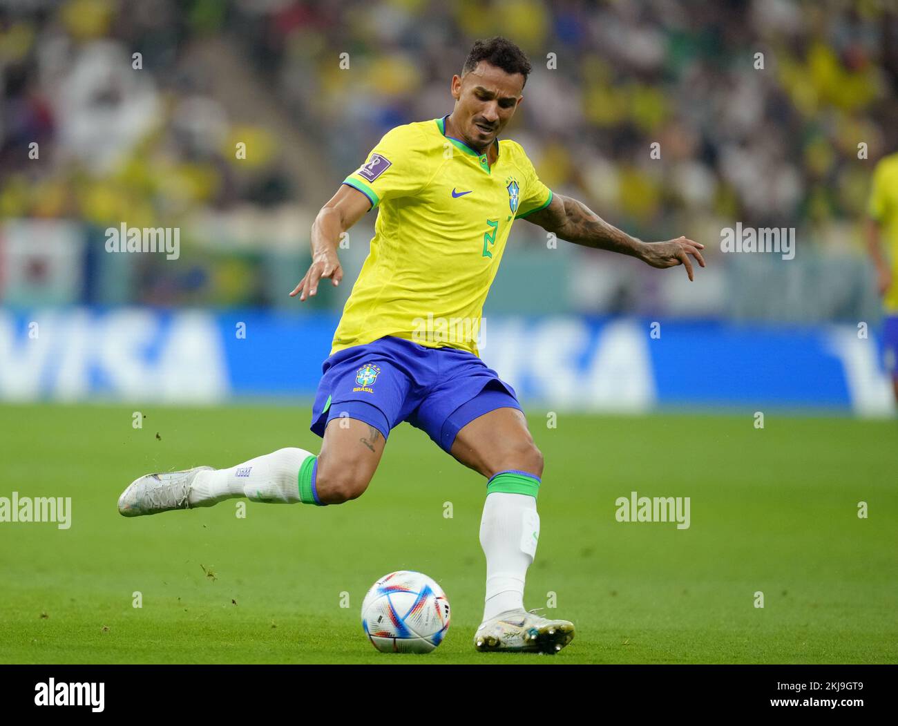 Brazil's Danilo during the FIFA World Cup Group G match at the Lusail ...