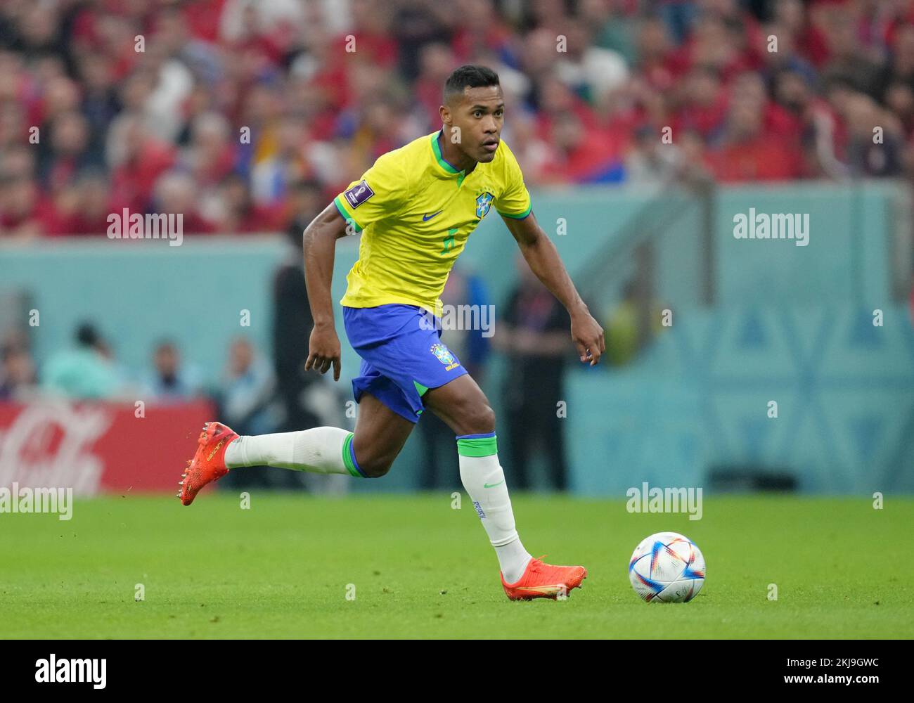 Brazil's Alex Sandro during the FIFA World Cup Group G match at the ...