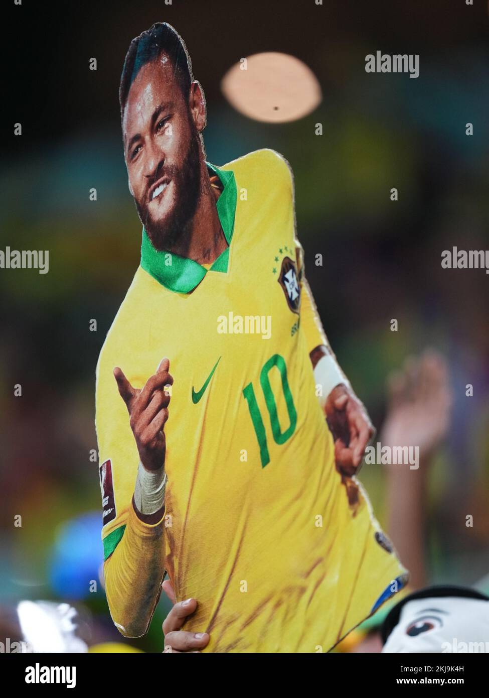 Neymar banner during the FIFA World Cup Qatar 2022 match, Group G ...