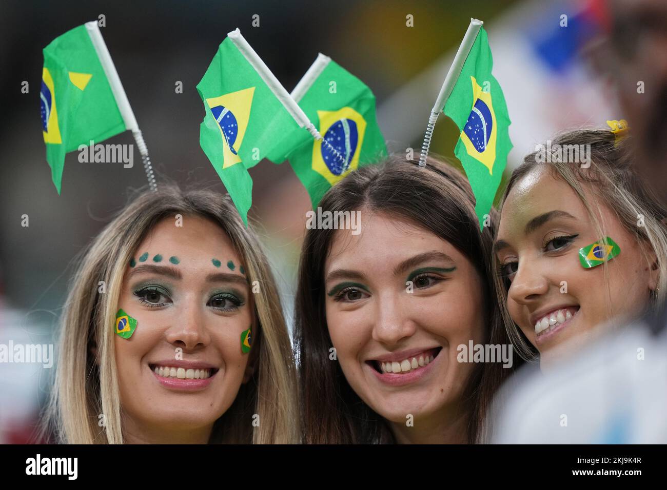 Brazil fans during the FIFA World Cup Qatar 2022 match, Group G ...