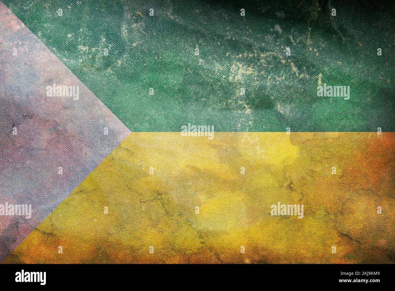 Top view of retro flag Chipaque, Cundinamarca Colombia with grunge ...