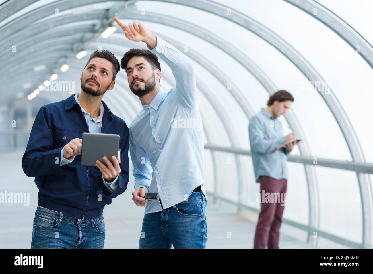 architectural student a building design during a tour Stock Photo - Alamy