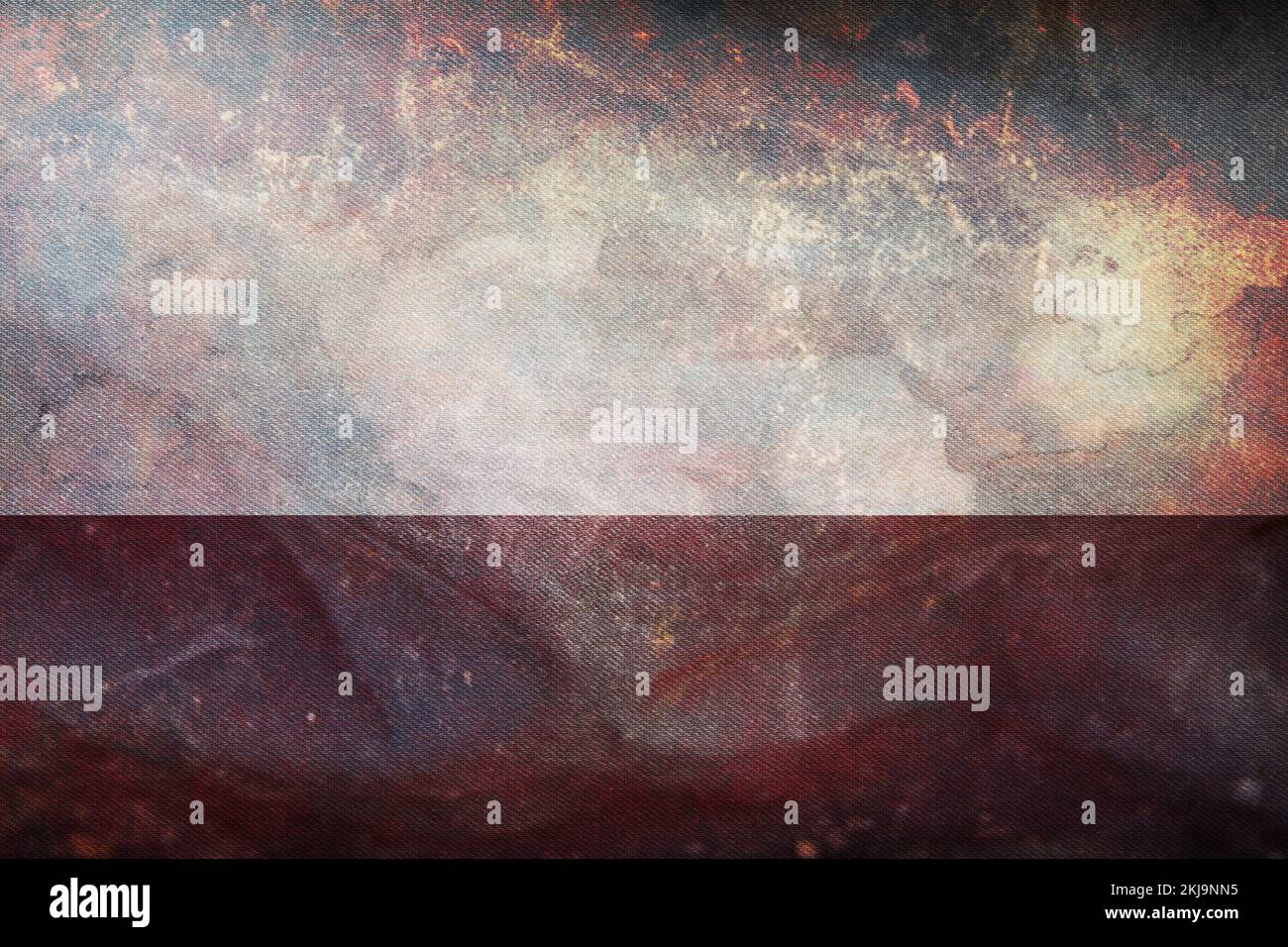 Top view of retro flag Choachi, Cundinamarca Colombia with grunge ...