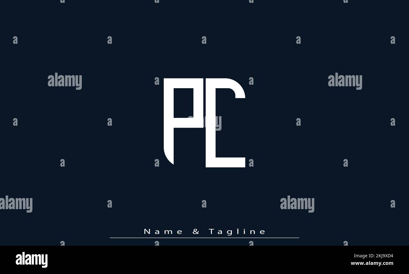 Alphabet letters Initials Monogram logo PC , CP Stock Vector Image ...