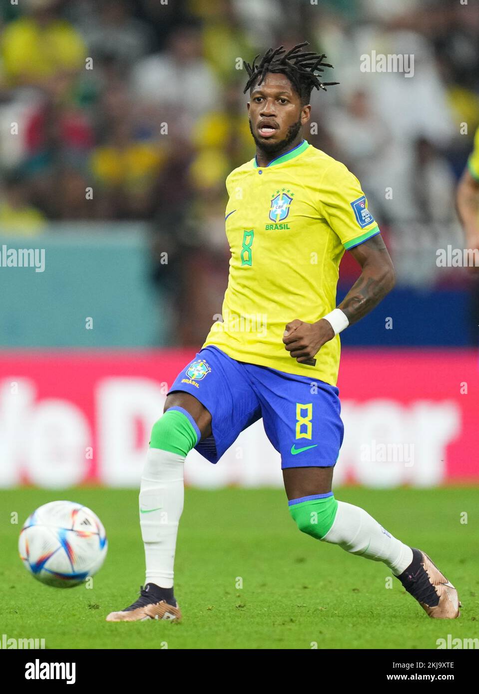 Brazil’s Fred during the FIFA World Cup Group G match at the Lusail ...
