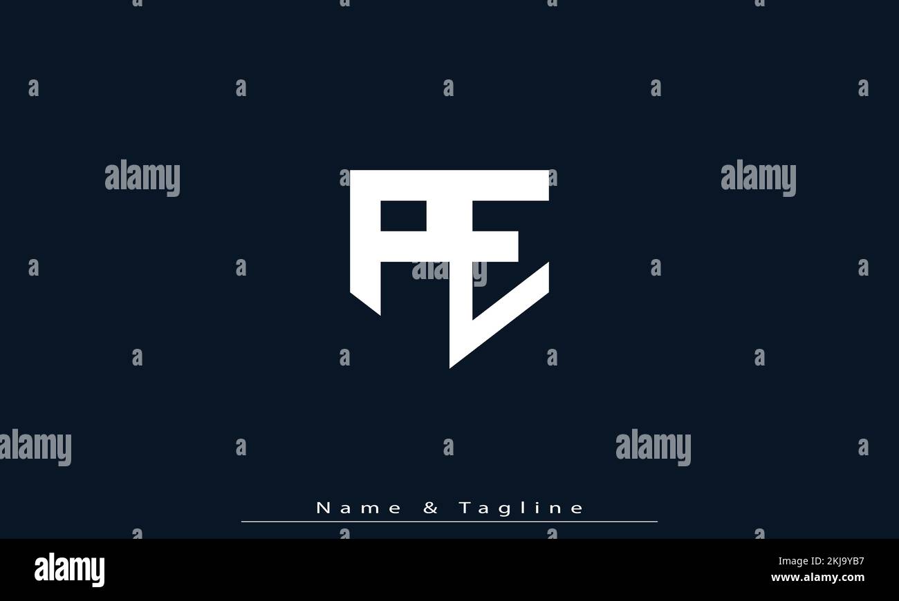 Alphabet letters Initials Monogram logo PE , EP Stock Vector Image ...