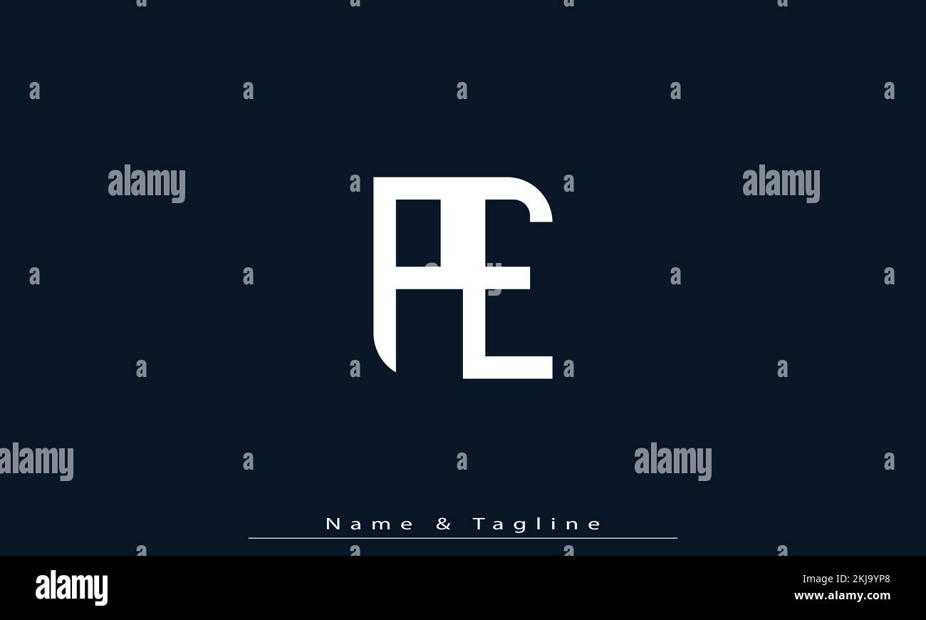 Alphabet letters Initials Monogram logo PE , EP Stock Vector Image ...