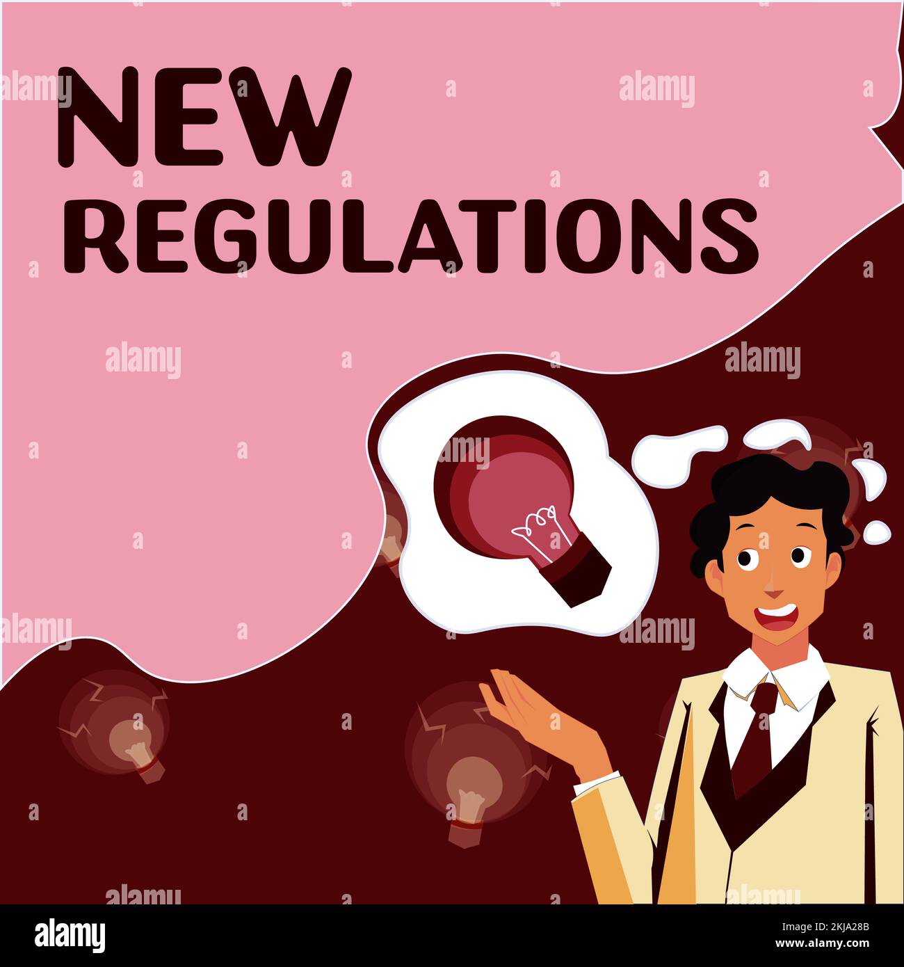 Hand writing sign New Regulations. Concept meaning Regulation ...