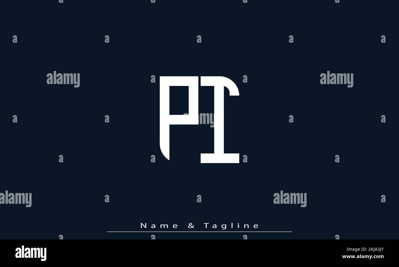 Alphabet letters Initials Monogram logo PI , IP Stock Vector Image & Art - Alamy