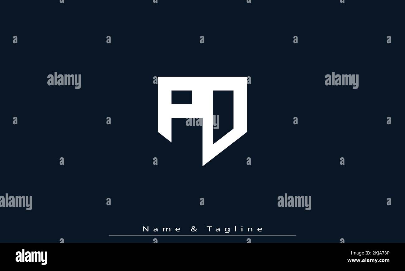 Alphabet letters Initials Monogram logo PD , DP Stock Vector Image ...