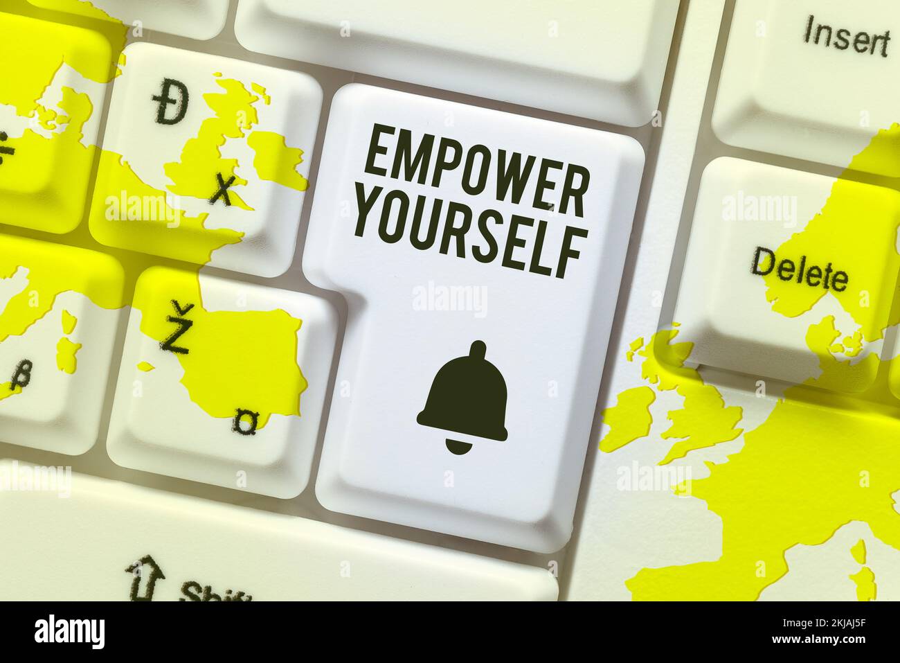 Text caption presenting Empower Yourself. Business overview taking ... Text caption presenting Empower Yourself. Business overview taking ...