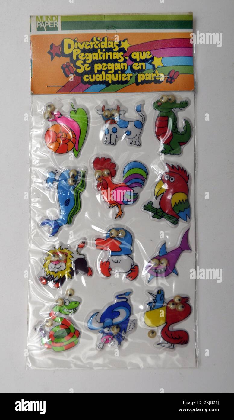 Vintage Popeye's stickers folder Stock Photo - Alamy