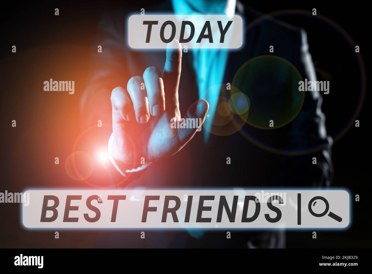 Conceptual caption Best Friends. Word Written on A person you value ...