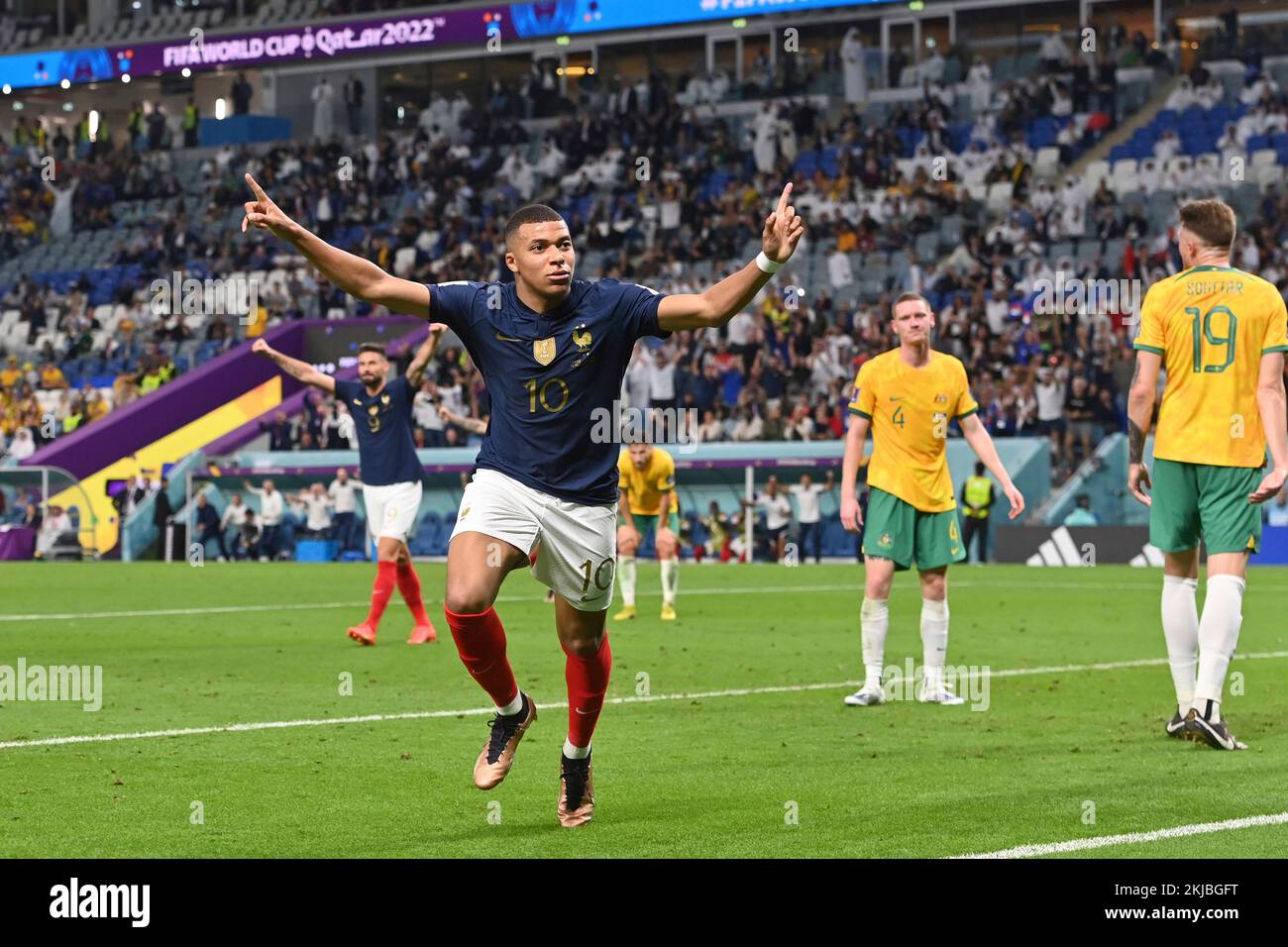 goaljubel Kylian MBAPPE (FRA) after goal to 3-1, jubilation, joy ...
