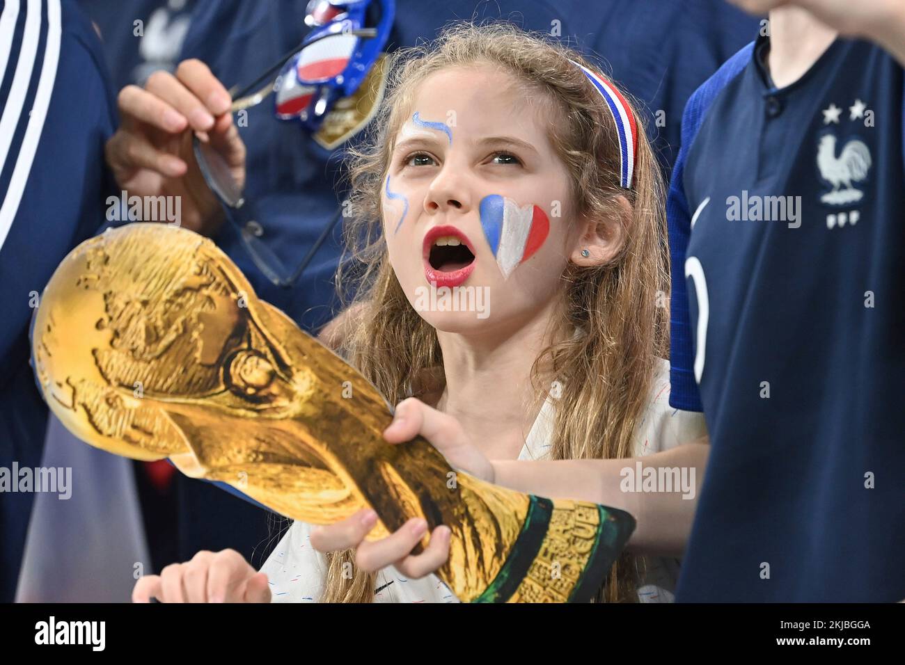 young french fan, soccer fan, young girl, Match 5, Group D France (FRA ...