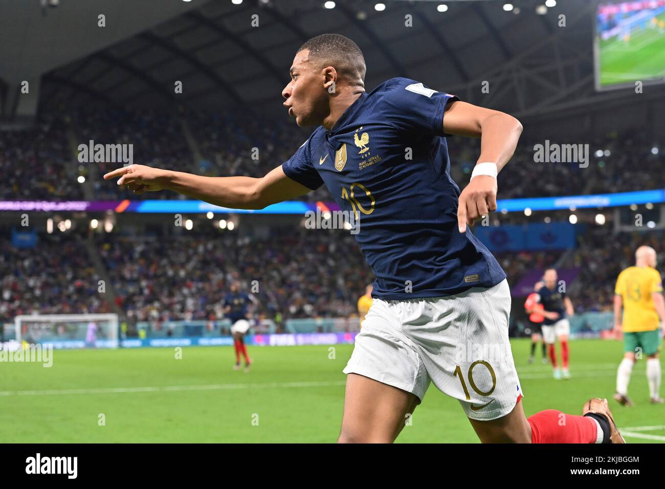 goaljubel Kylian MBAPPE (FRA) after goal to 3-1, jubilation, joy ...