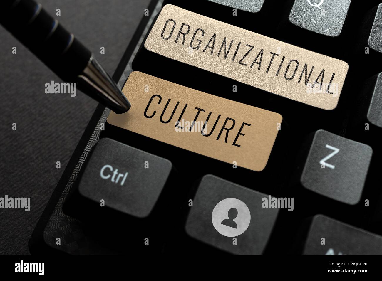Hand writing sign Organizational Culture. Business concept the study of ...