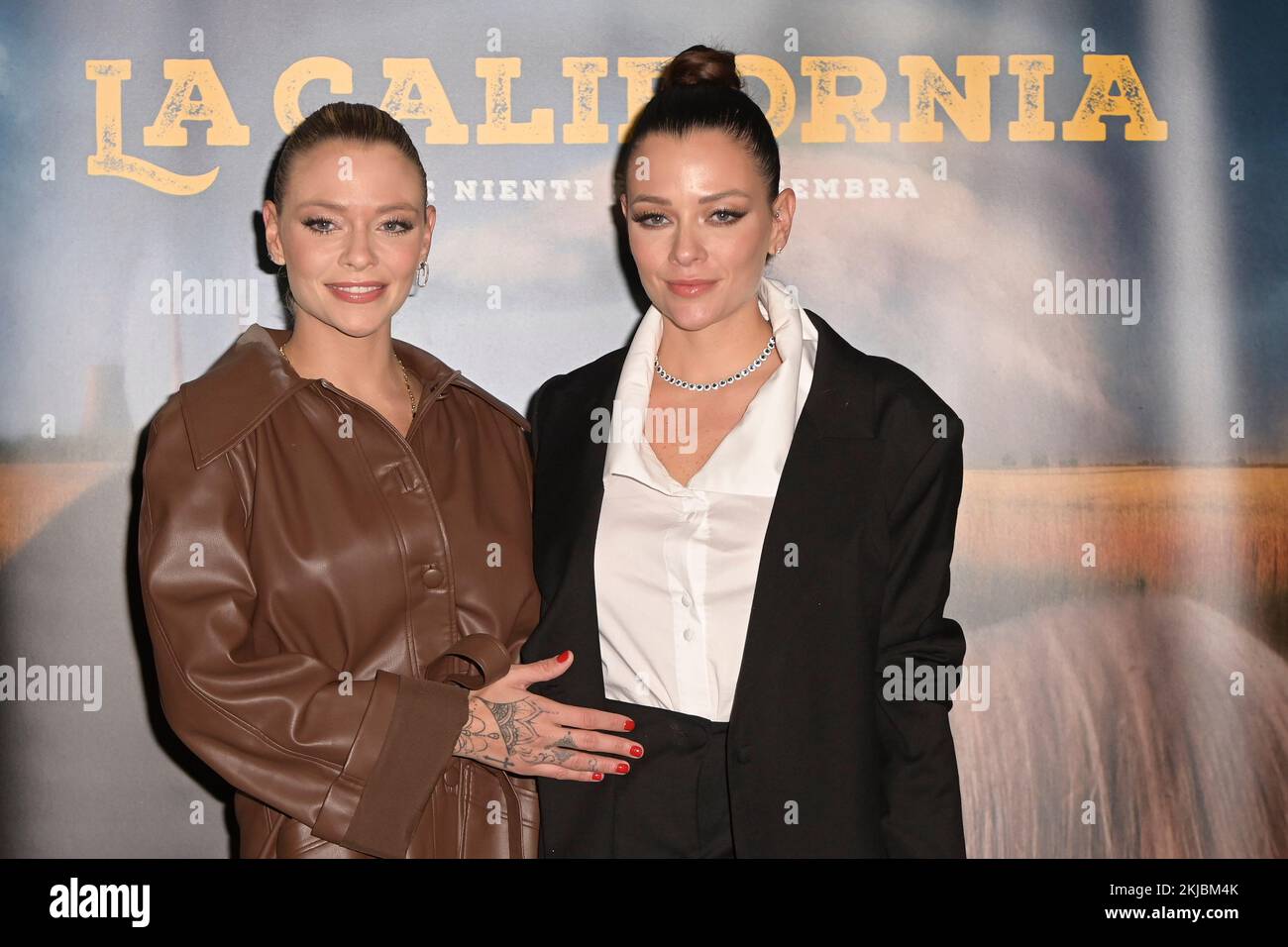 Rome, Italy. 24th Nov, 2022. Giulia Provvedi (l) and Silvia Provvedi (r ...