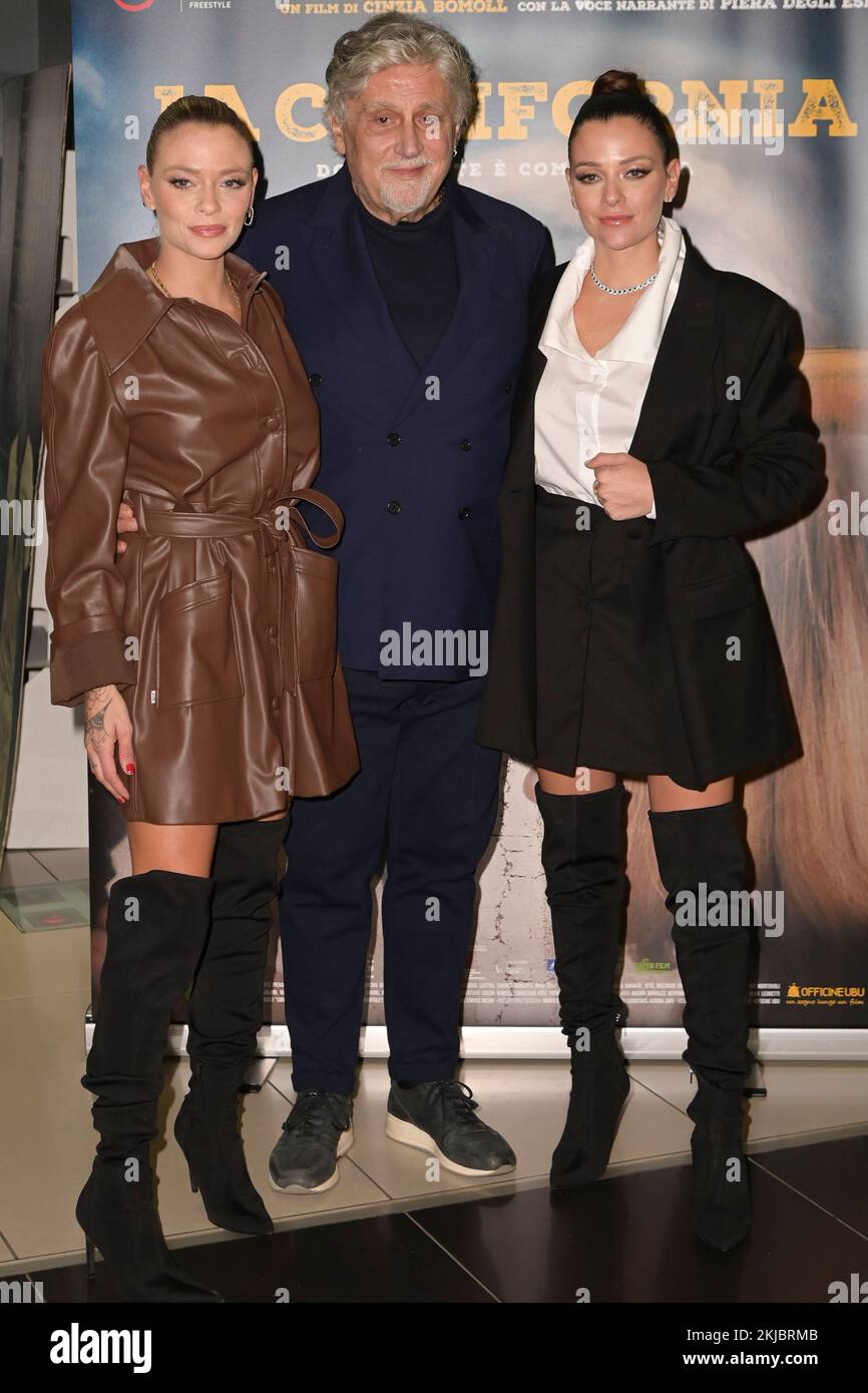 Rome, Italy. 24th Nov, 2022. Giulia Provvedi (l), Andrea Roncato (c ...