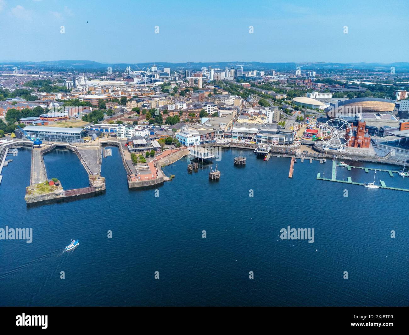 Aerial millenium centre cardiff hi-res stock photography and images - Alamy