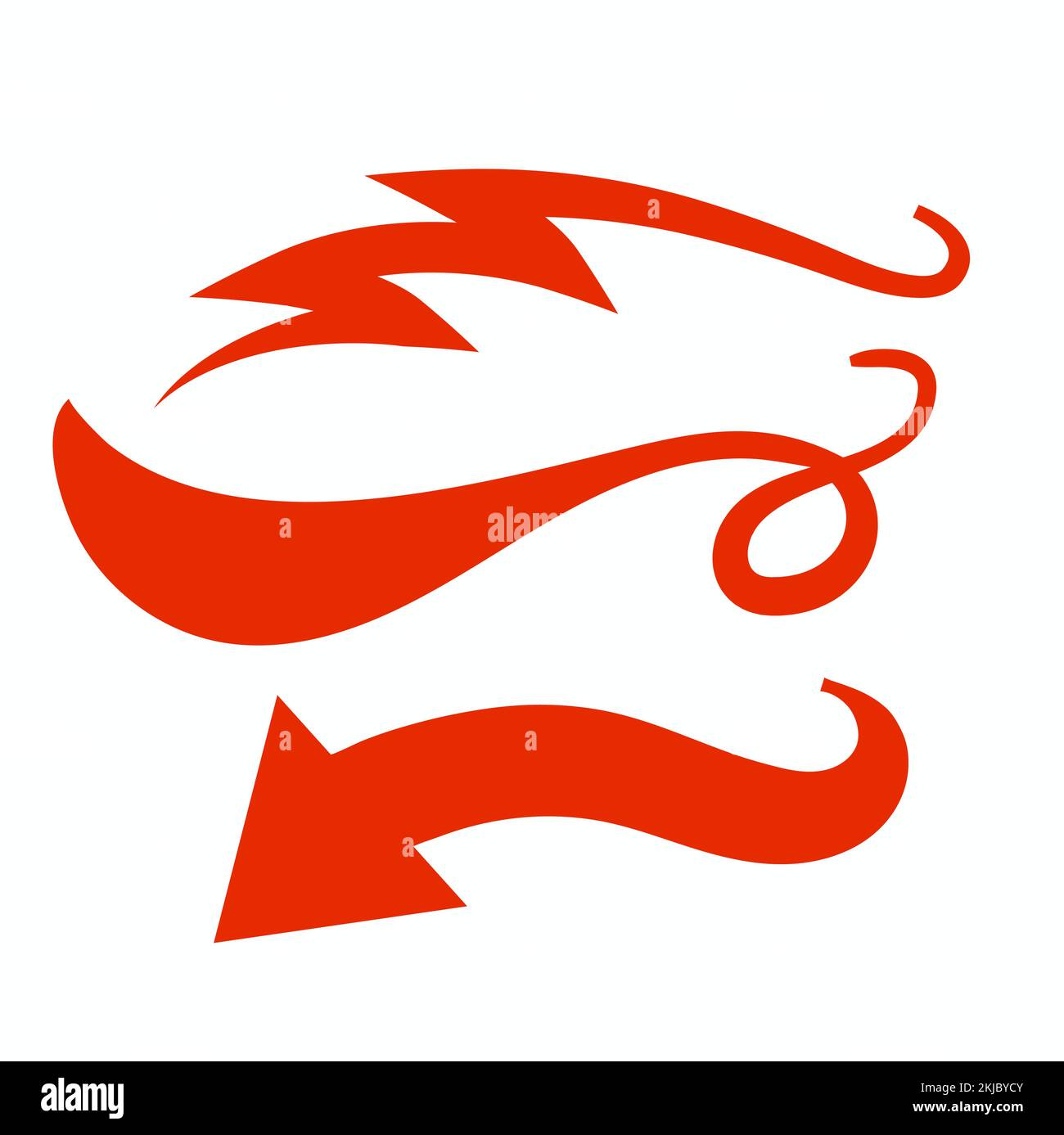 Red Swirls Swash Logo Ornament Design Stock Vector Image & Art - Alamy