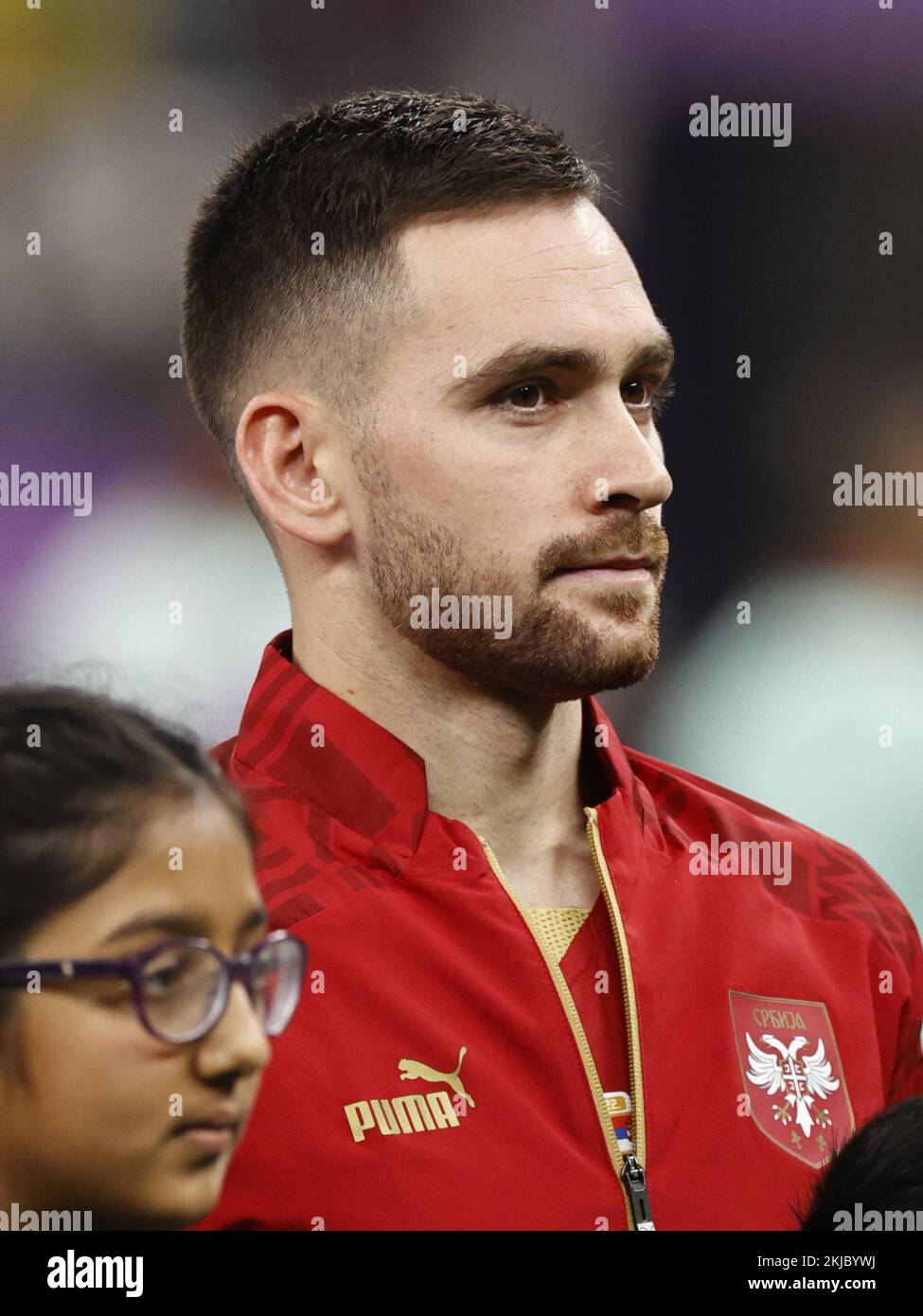 LUSAIL CITY - Andrija Zivkovic of Serbia during the FIFA World Cup ...