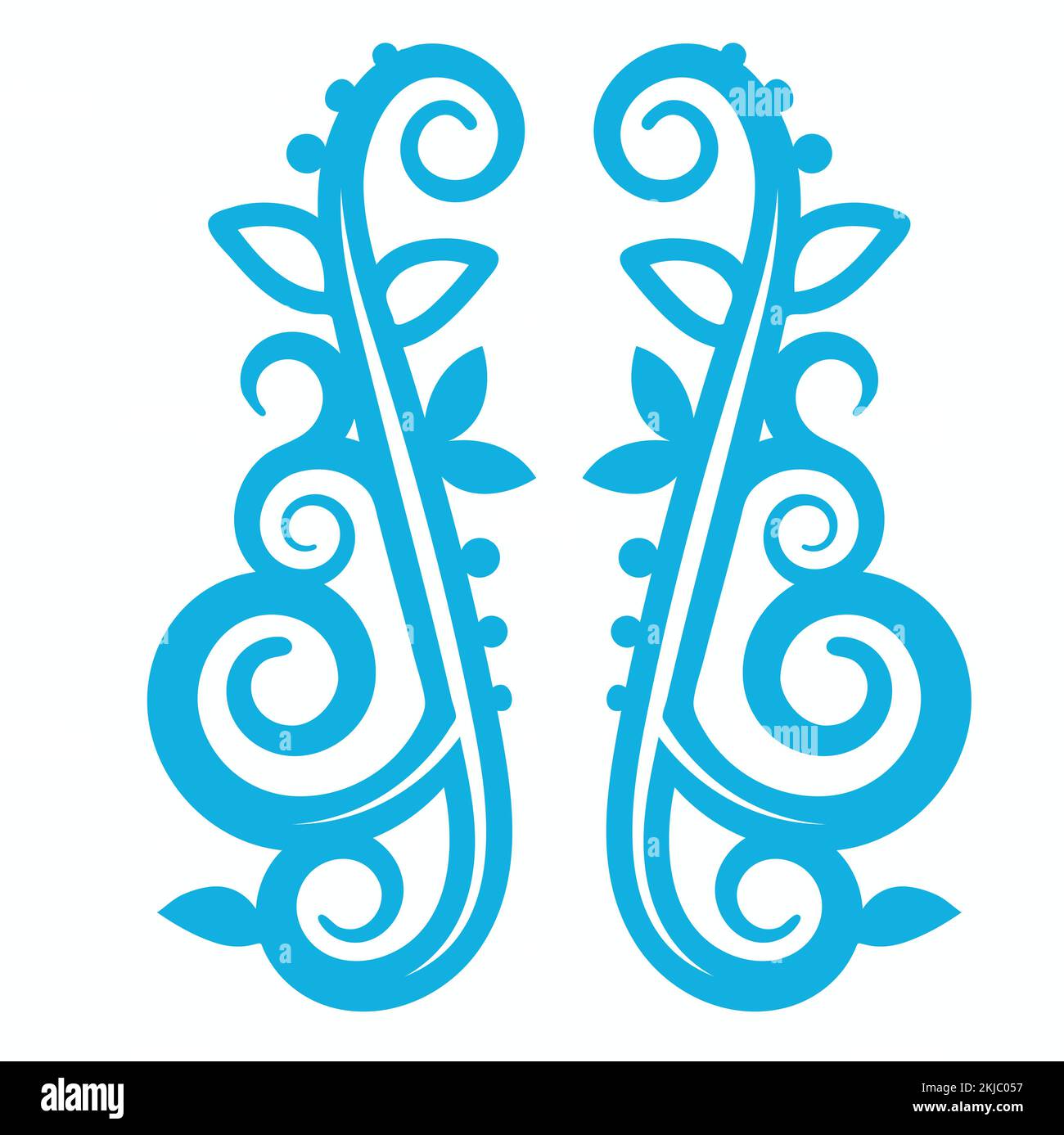 Blue Swirls with Swoosh Vector Accent Line Work Stock Vector Image ...
