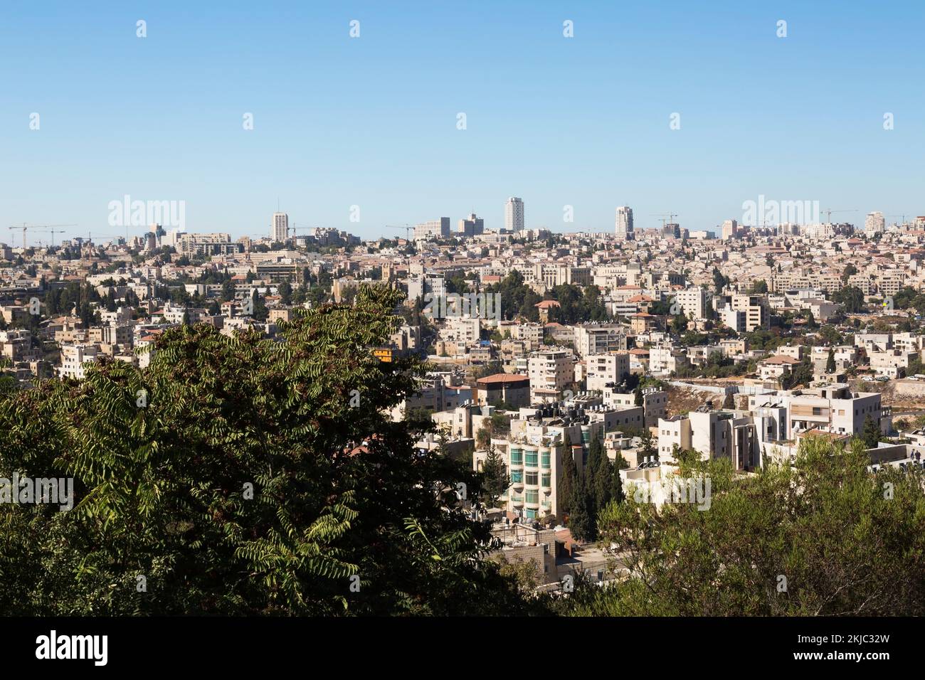 Modern Jerusalem city skyline, Israel Stock Photo - Alamy