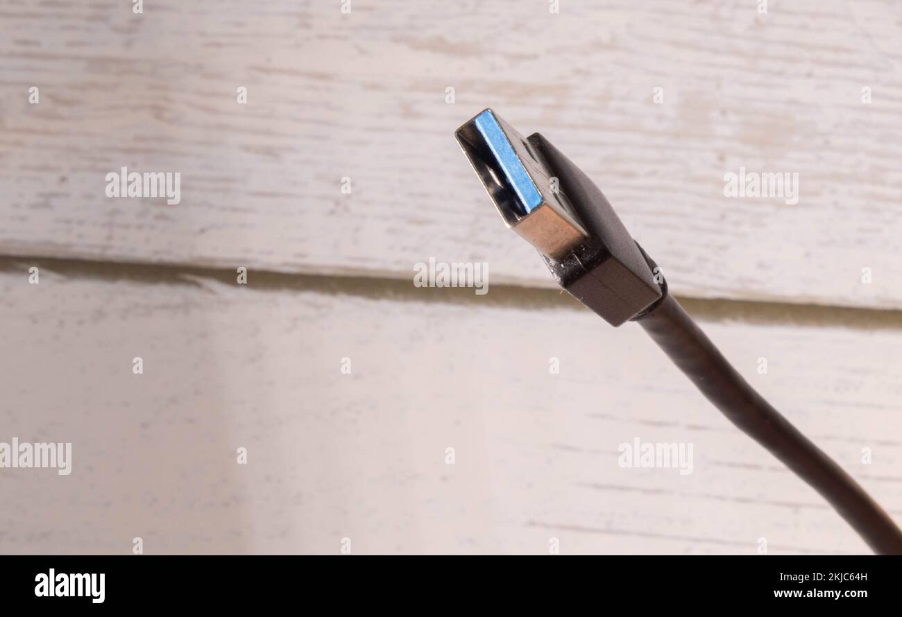 USB Connector Male 3.0 from close-up or macro view,USB 3.0 with faster ...